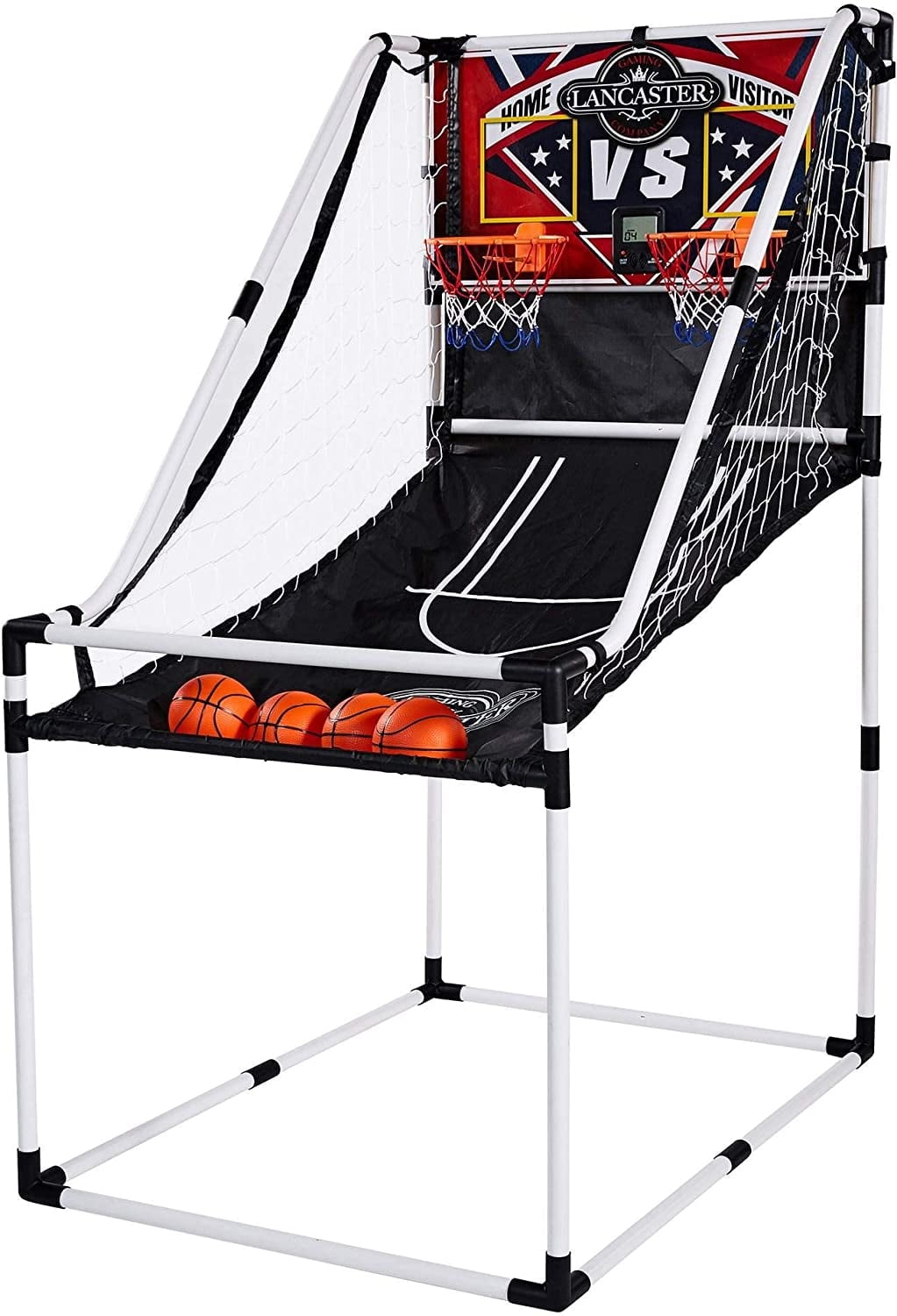 Lancaster 2 Player Junior Indoor Arcade Basketball Dual Hoop Shooting ...