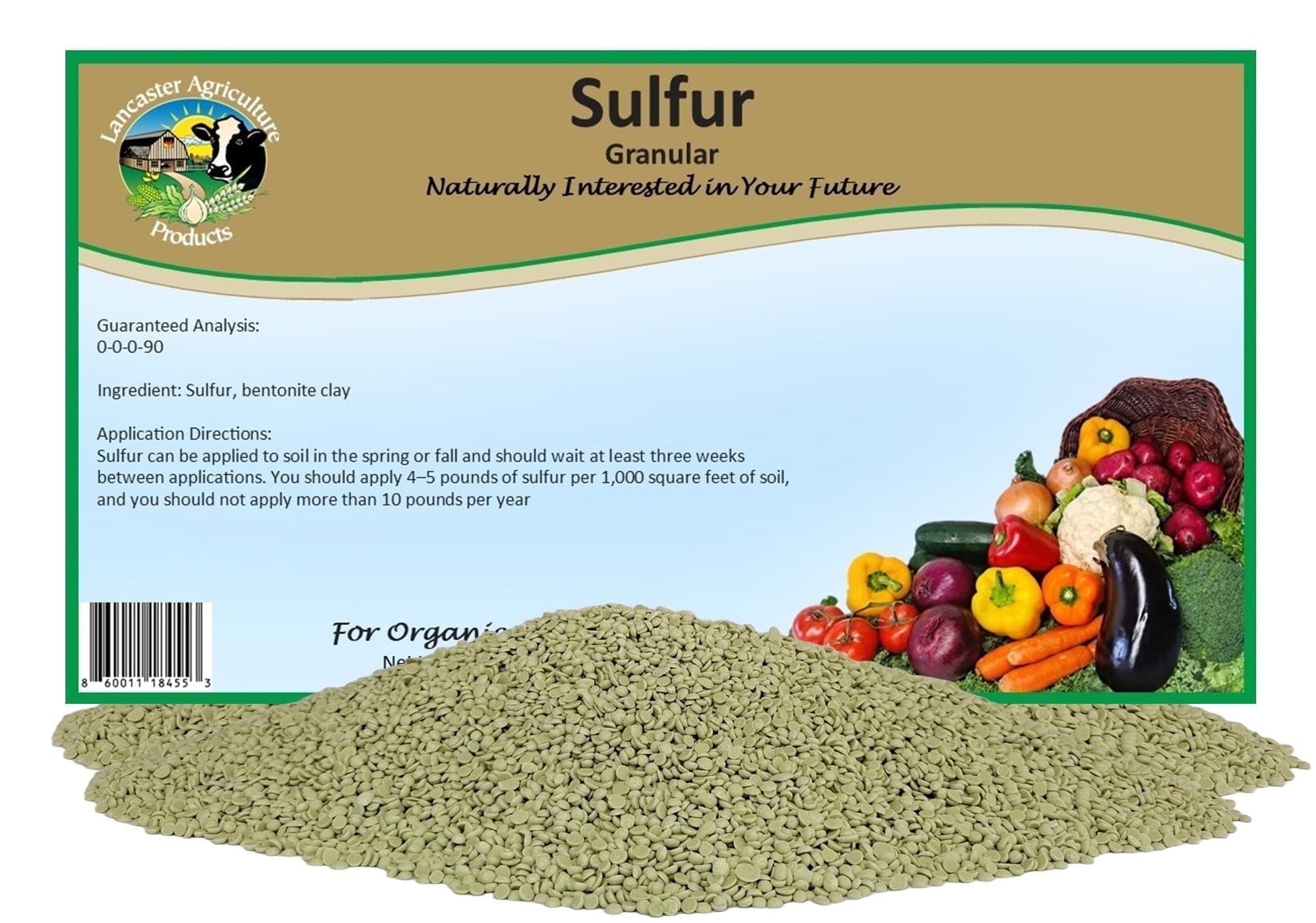 Elemental Sulfur 90% Granulated Organic Fertilizer, Fast Acting Pellets ...