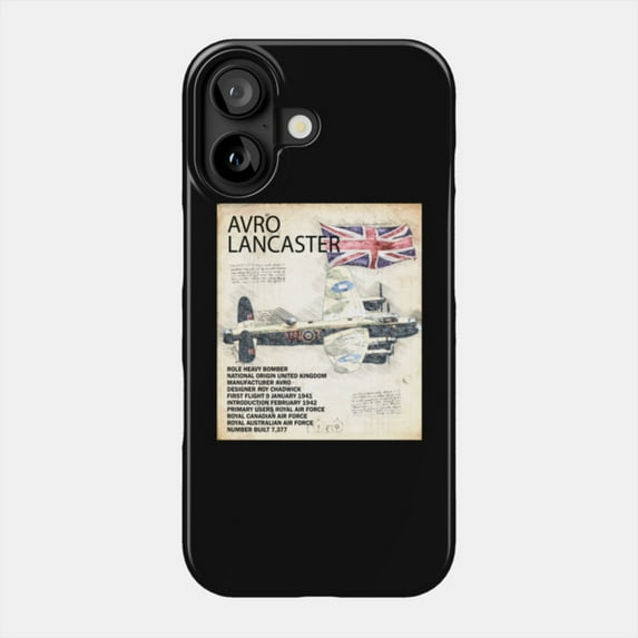 Lancaster Bomber Airplane RAF Aircraft Case for iPhone 11,12,13,14,15 ...