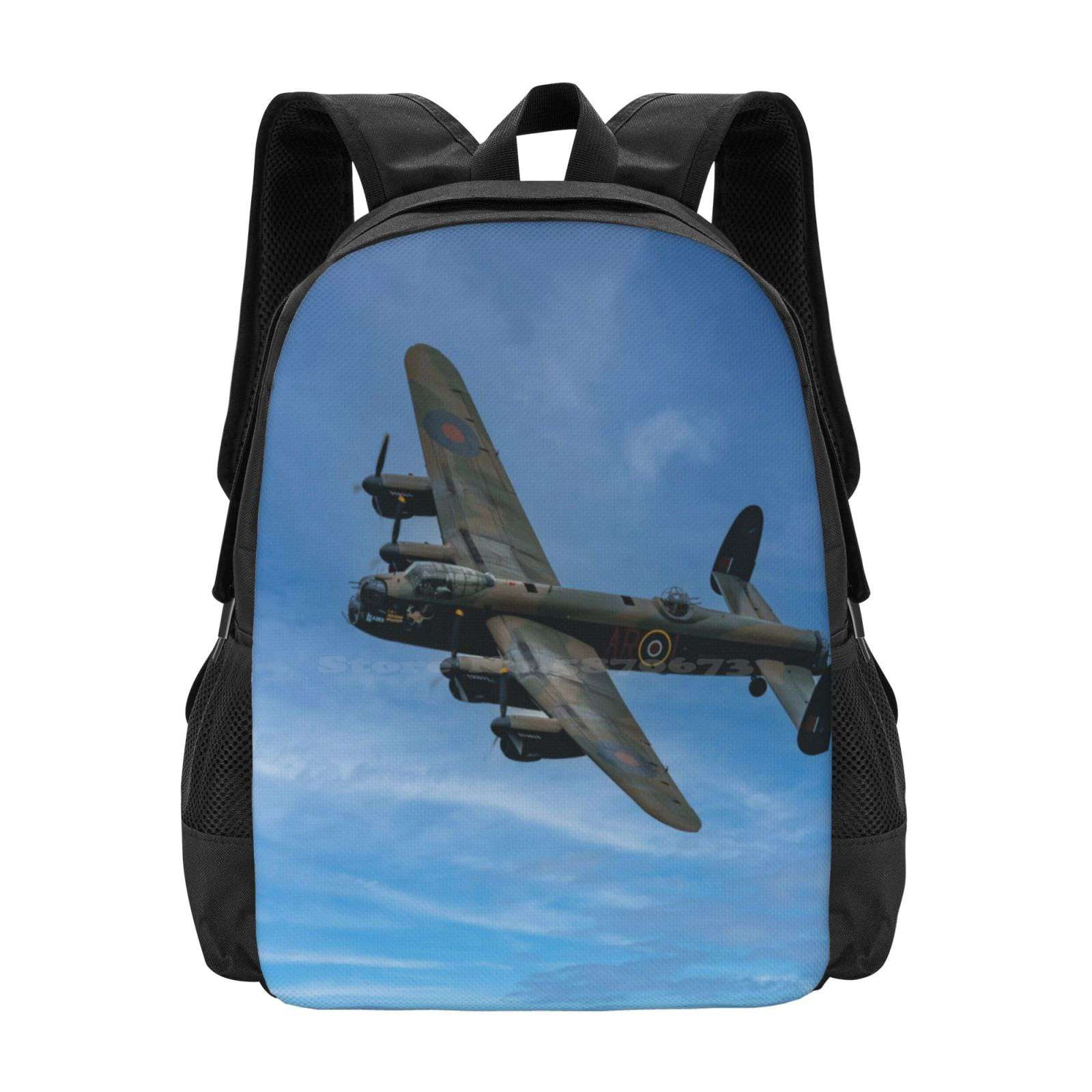 Lancaster Bomber Leader 3d Print Design Backpack Student Bag Lancaster ...