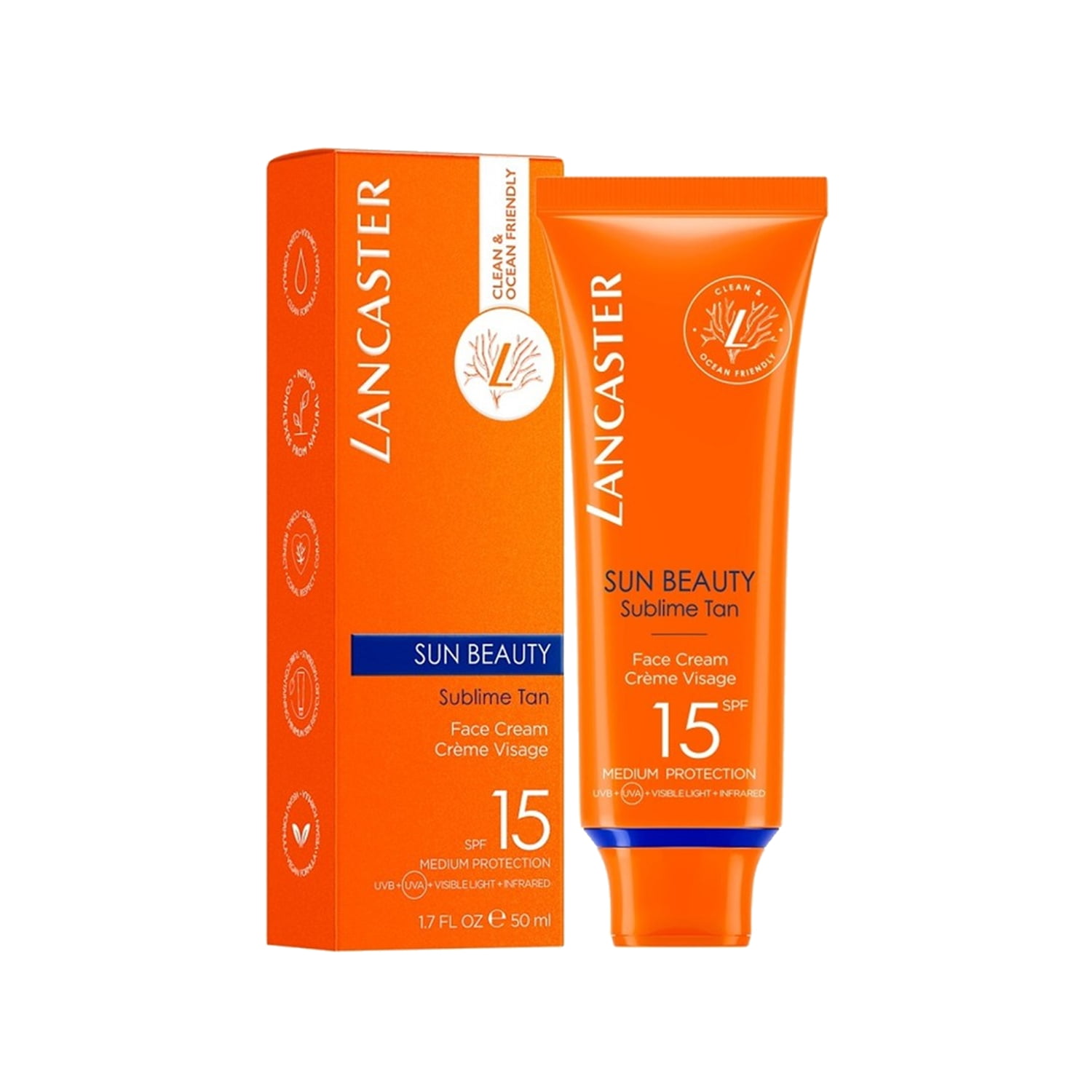 Lancaster Sun Beauty Silky Sunscreen Face Cream Spf15 50 ml - Walmart.com