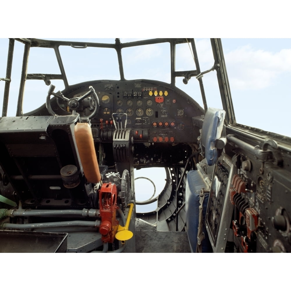Lancaster bomber cockpit Poster Print - Walmart.com