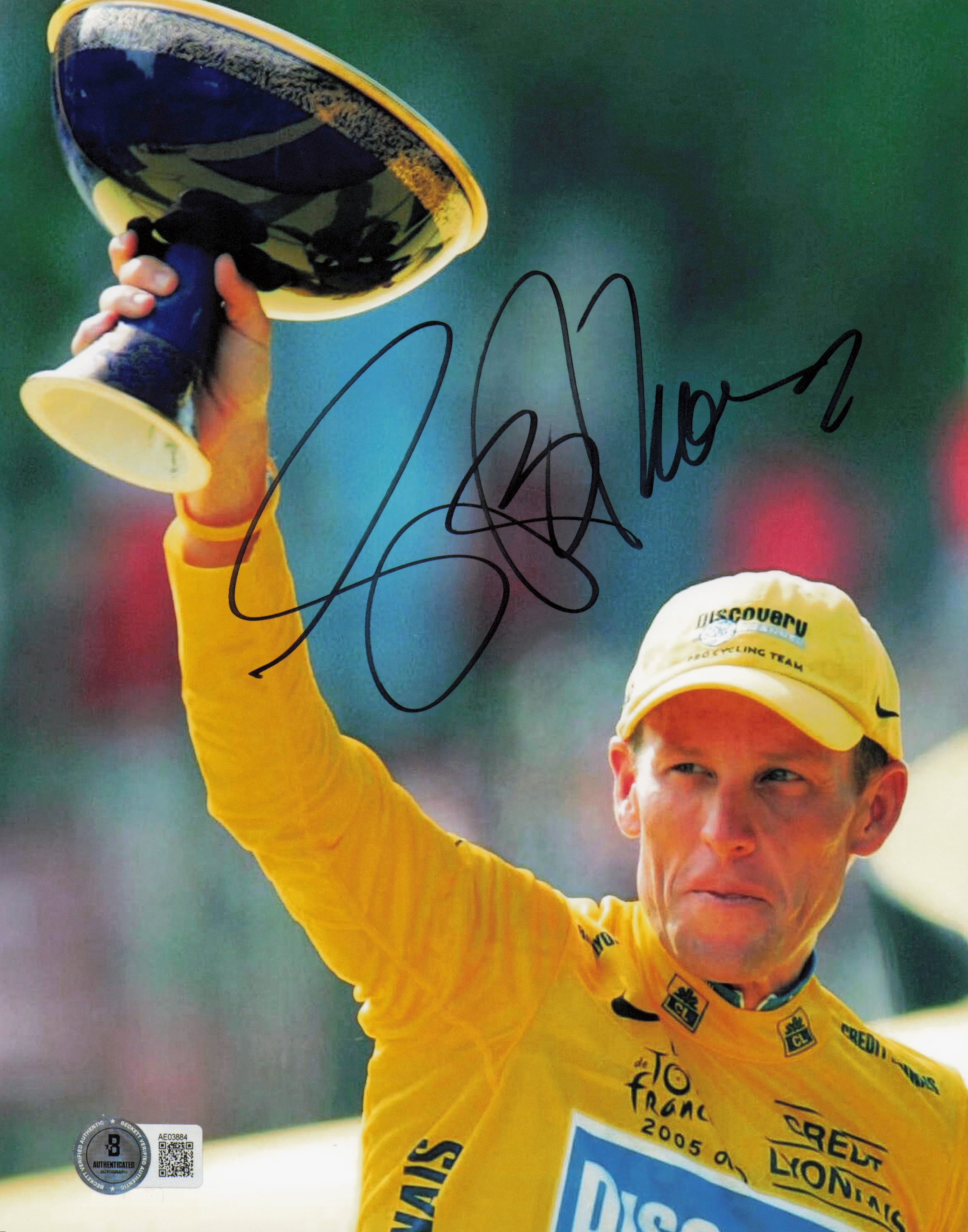Lance Armstrong Autographed 8x10 Photo Cycling Beckett BAS #AE03884 ...