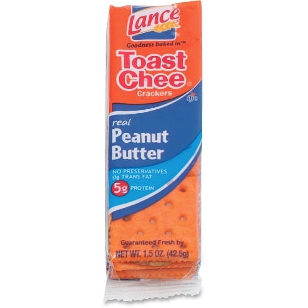 Lance Cheese Crackers, Peanut Butter, Toastchee, , 24/BX SN40653 ...