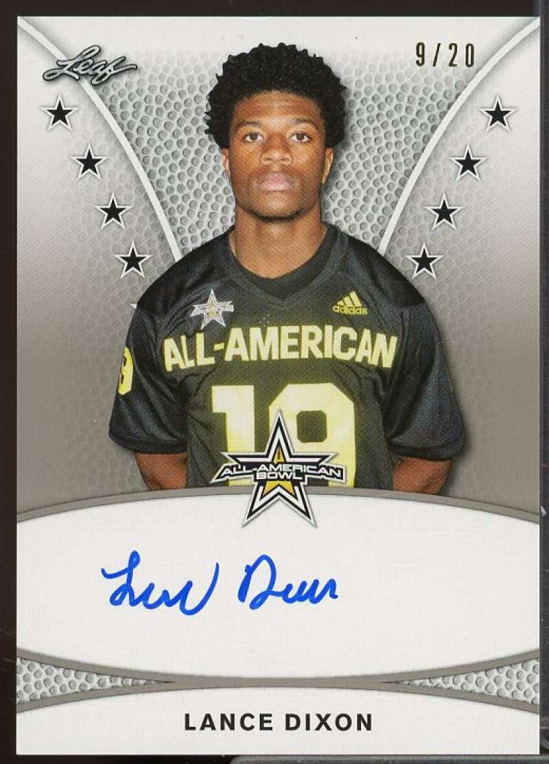 Lance Dixon Card 2019 Leaf Army All-American Bowl Tour Autographs Silver #TALD1 - Walmart.com