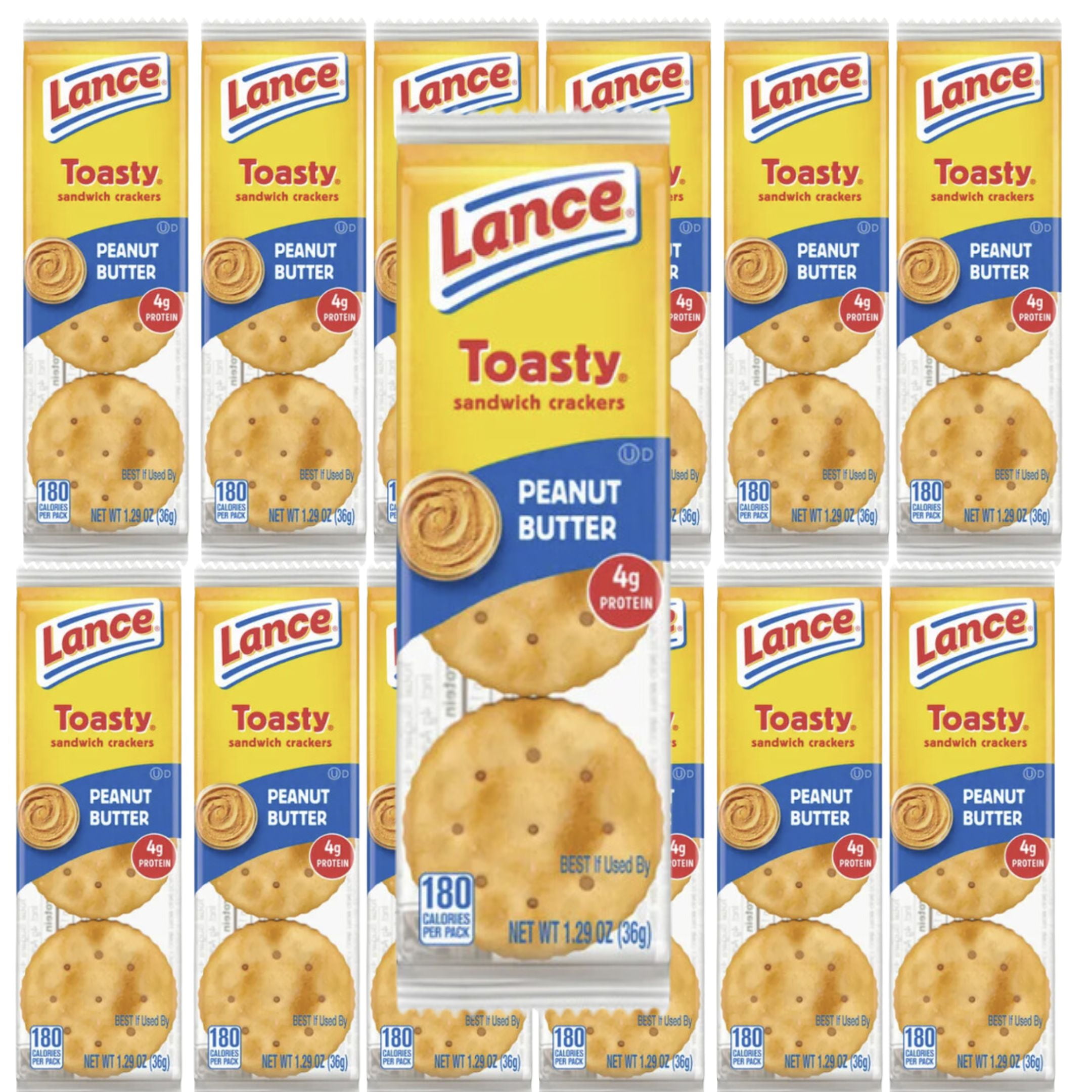 Lance Fresh Toasty Crackers with rich peanut butter sandwich crackers ...