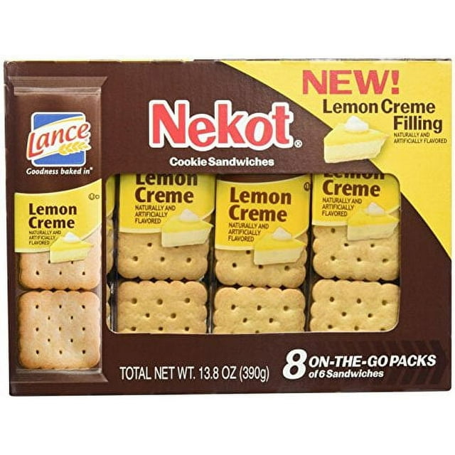 Lance Lemon Nekot Sandwich Cracker, Lemon, 8 Ounce - Walmart.com