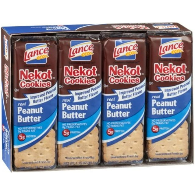 Lance Nekot Cookie Sandwiches Real Peanut Butter On-The-Go Packs - 8 Pk ...