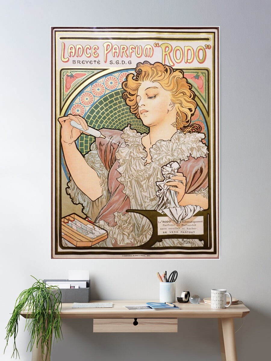 Lance Parfum Rodo Advertising Vintage Art Nouveau By Alphonse Mucha ...