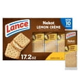 Lance Lemon Creme Sandwich Cookies, Individually Wrapped Snack Packs, 6 ...