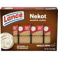 Lance Nekot Vanilla Creme Sandwich Cookies, Single Serving Snacks, 8 ...