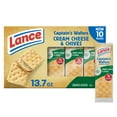 Lance Sandwich Crackers, Cream Cheese and Chives, 10 Pack, 6 Sandwiches ...