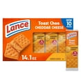 Lance ToastChee Cheddar Sandwich Crackers 10 Pack with 6 Sandwich ...