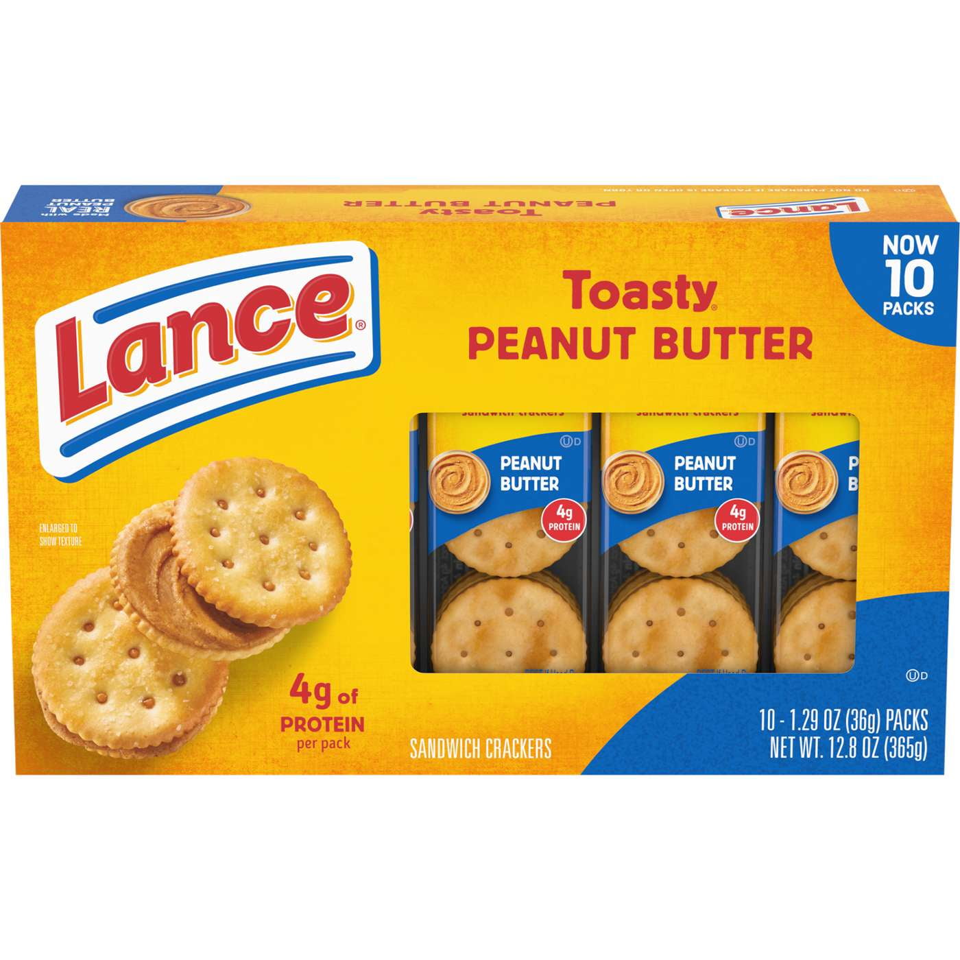 Lance Sandwich Crackers Toasty Peanut Butter - 10 ct Packaging May Vary ...