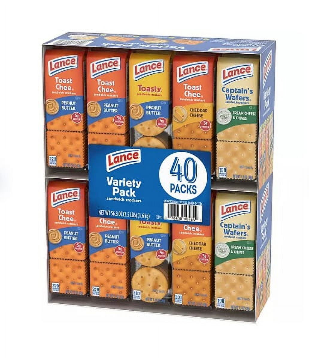 Lance Sandwich Crackers, Variety Pack (1.41 oz., 40 ct.)Lance - Walmart.com