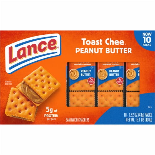 Lance ToastChee Peanut Butter Sandwich Crackers - Walmart.com