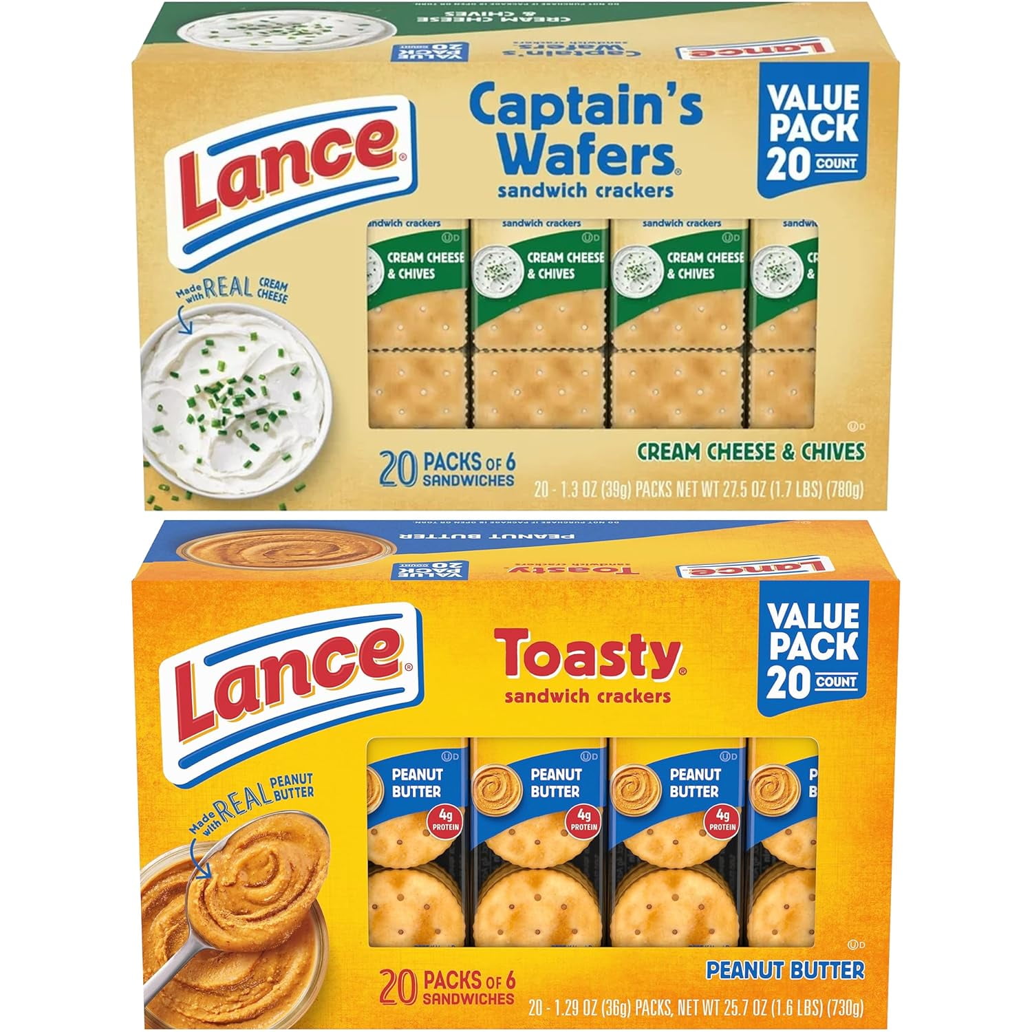 Lance Toasty Crackers with rich butter sandwich crackers, Lance Captain ...