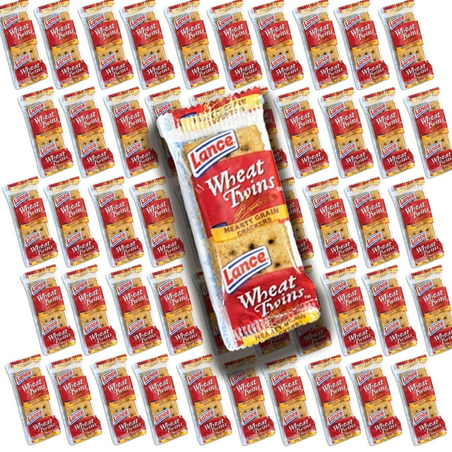 Lance Wheat Crackers, Wheat Twins Single Serve Packets l Pack of 50 ...
