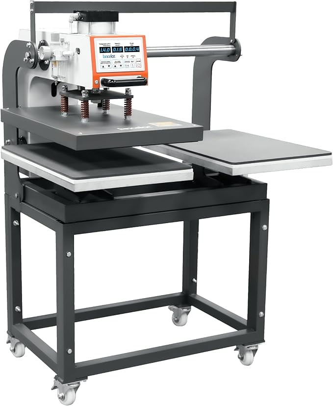 Lancelot Dual Platen Heat Press Machine ,16x24 Pneumatic up Sliding ...