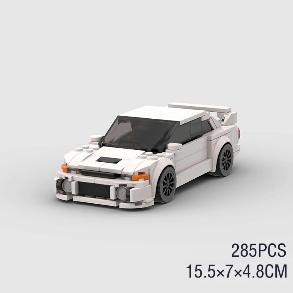 Lancer EVO MOC Car Speed Champions Super Race F1 Vehicle Model Building ...