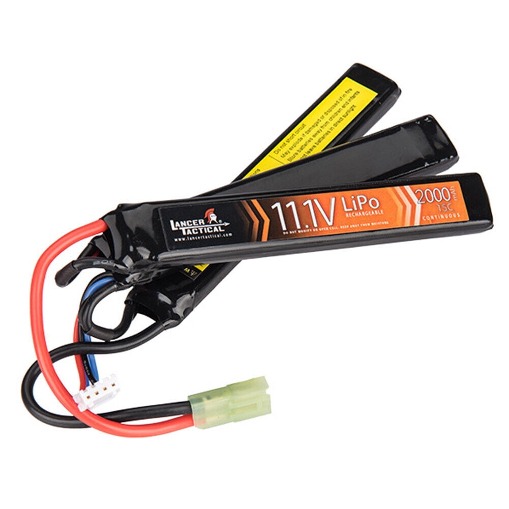 Lancer Tactical 11.1v 2000mAh 15C Butterfly LiPo Airsoft Battery LT11 ...