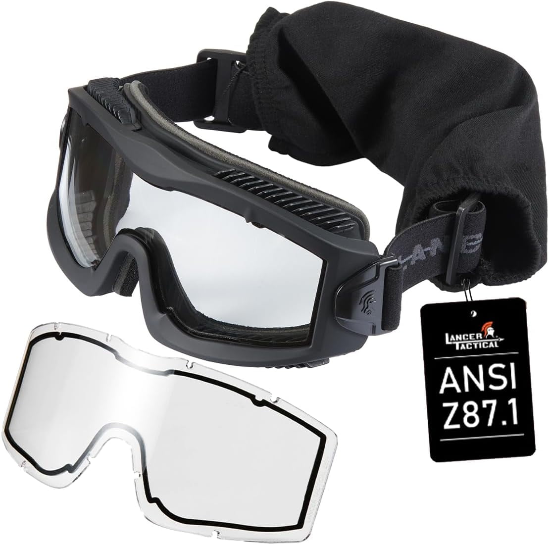 Lancer Tactical AERO Airsoft Tactical Safety Goggles ANSI Z87.1-Anti ...