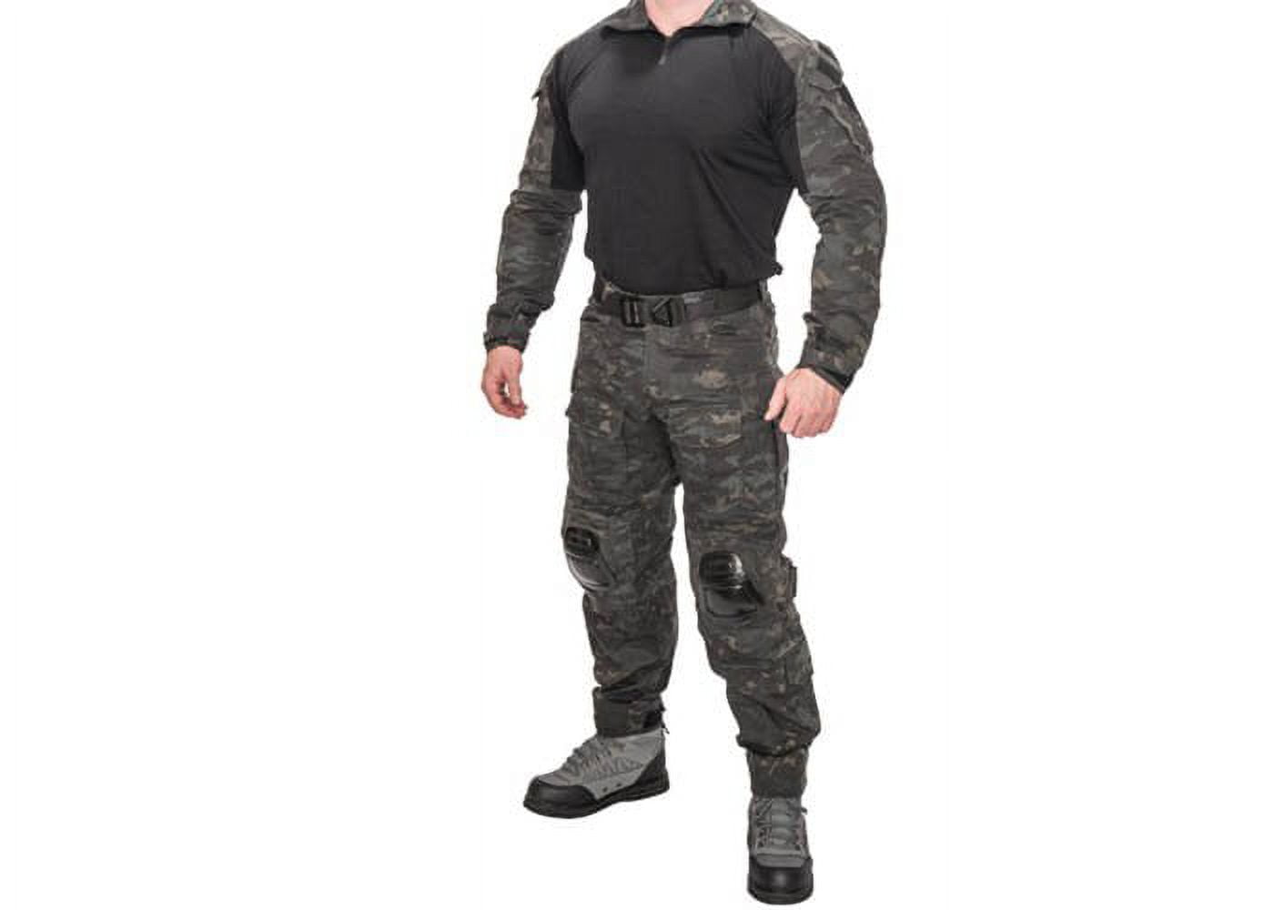 Lancer Tactical Combat Tactical Uniform Set ( Black Camo / XXL ...