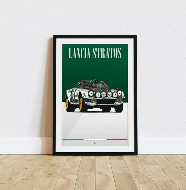 Lancia Stratos Poster Racing Icons: Rally Wall Art NO FRAMED POSTER ...