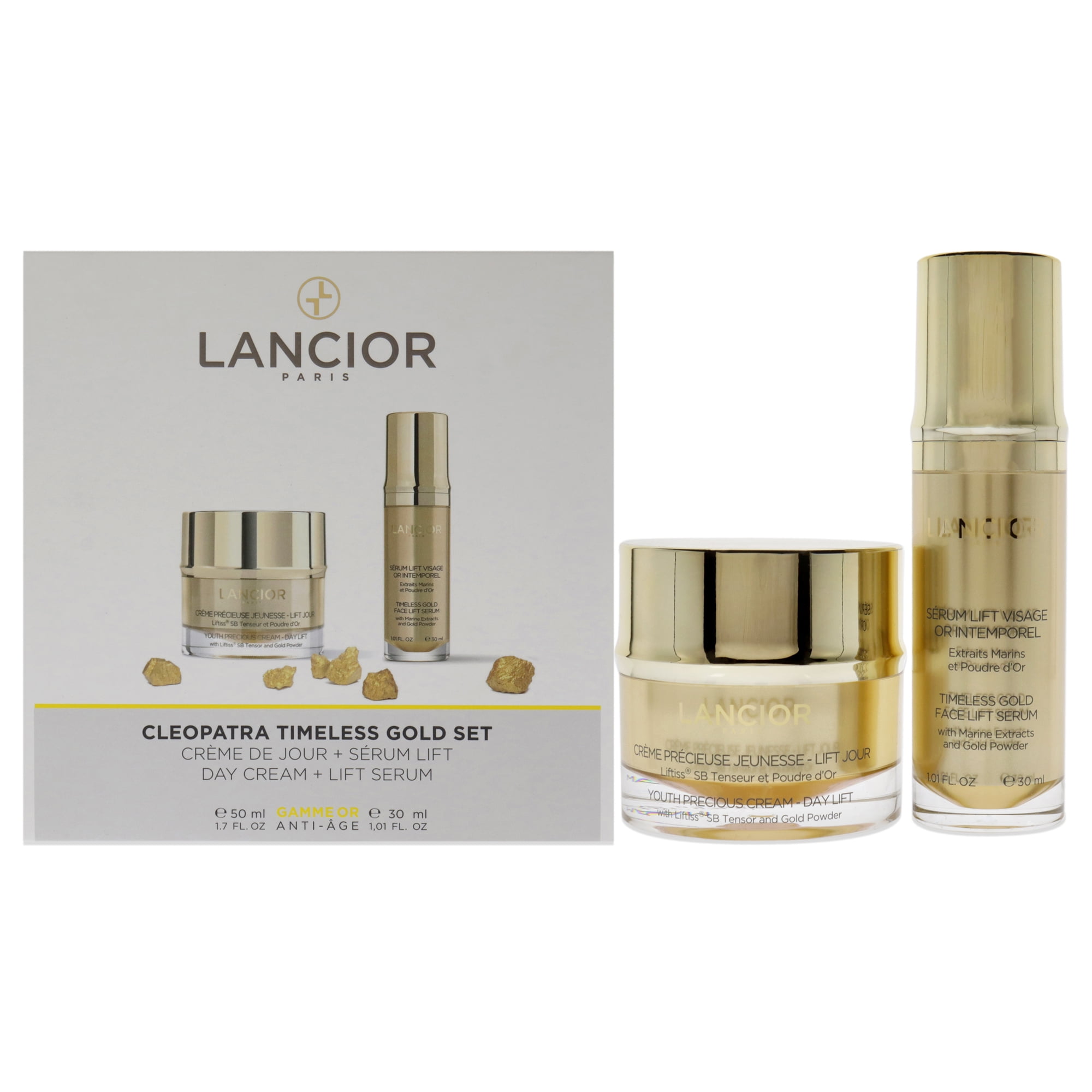 Lancior Timeless Gold Cleopatra Set , 2 Pc 1.7oz Youth Precious Cream ...