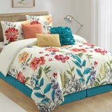 Lanco 200 Thread Count 7 Piece Comforter Sets, King with Shams, Bed ...