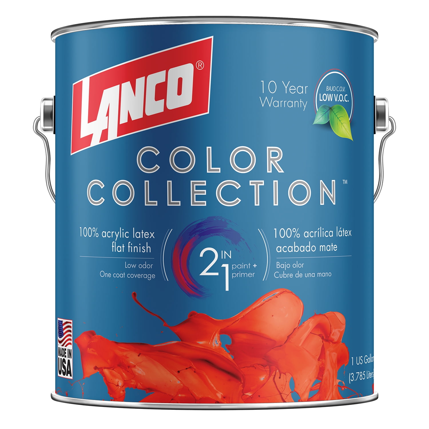 Lanco Color Collection 2 in 1, Flat Interior & Exterior Wall & Trim ...