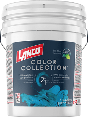 Lanco Color Collection 2 in 1, Semi Gloss Interior & Exterior Wall ...