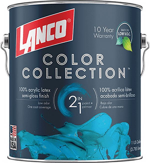 Lanco Color Collection 2 in 1, Semi Gloss Interior & Exterior Wall ...