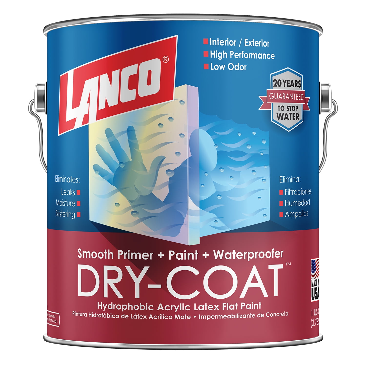 Lanco Dry Coat Flat White & Pastel Base, 1 Gallon - Walmart.com