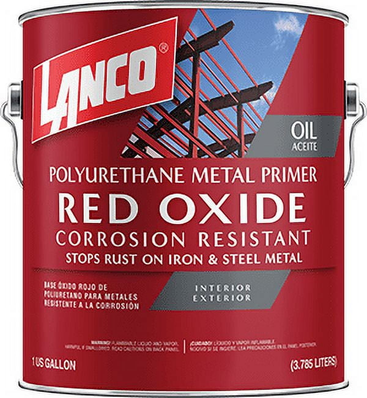 Lanco Metal Primer Red Oxide Finish, 1 Gallon - Walmart.com
