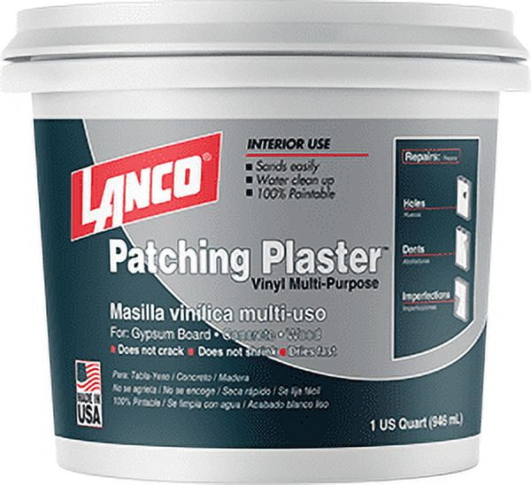 Lanco Patching Plaster Interior, 1 Quart - Walmart.com