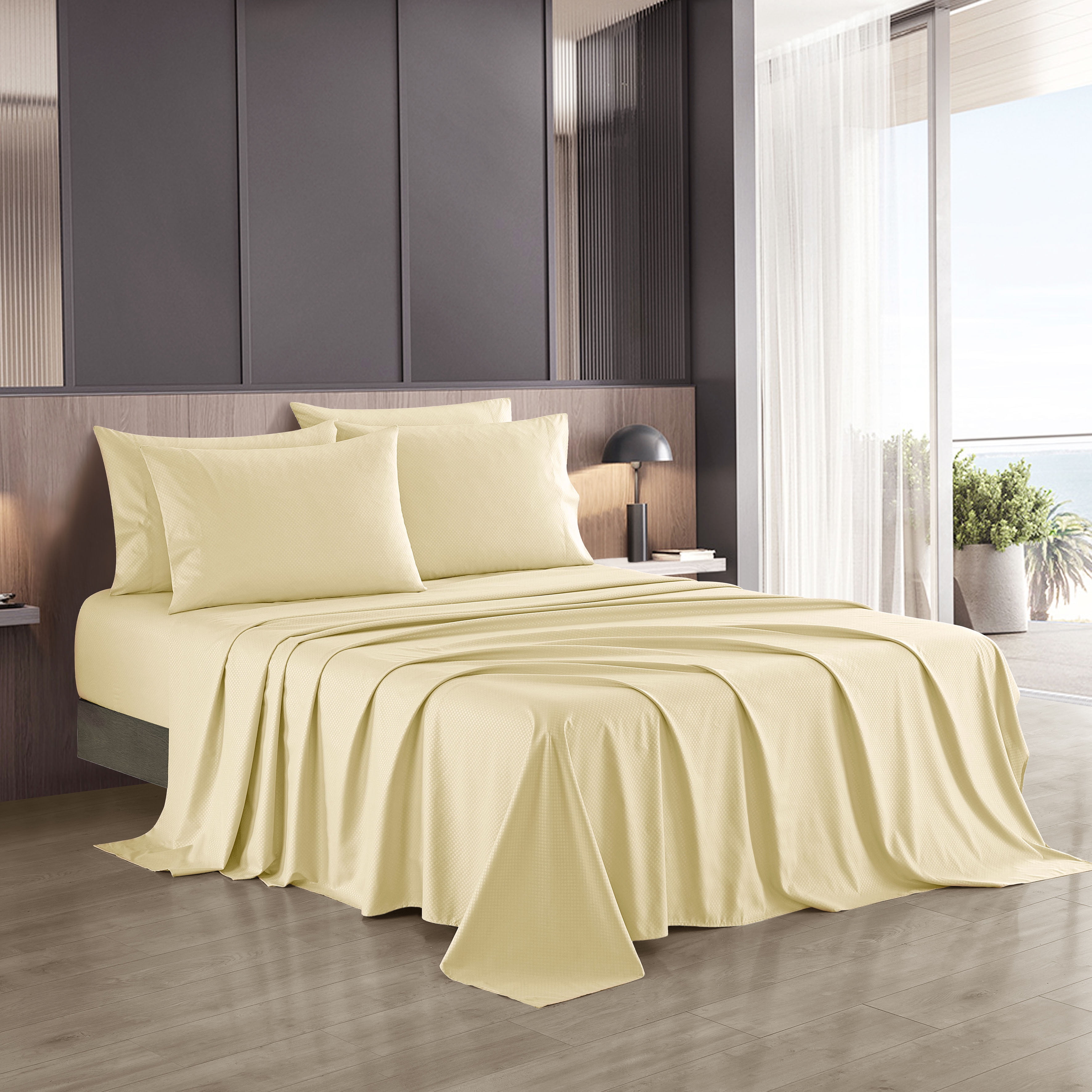 Lanco Premium Luvelle 6 Piece Sheet Set, Bed Size: Full, 100% ...