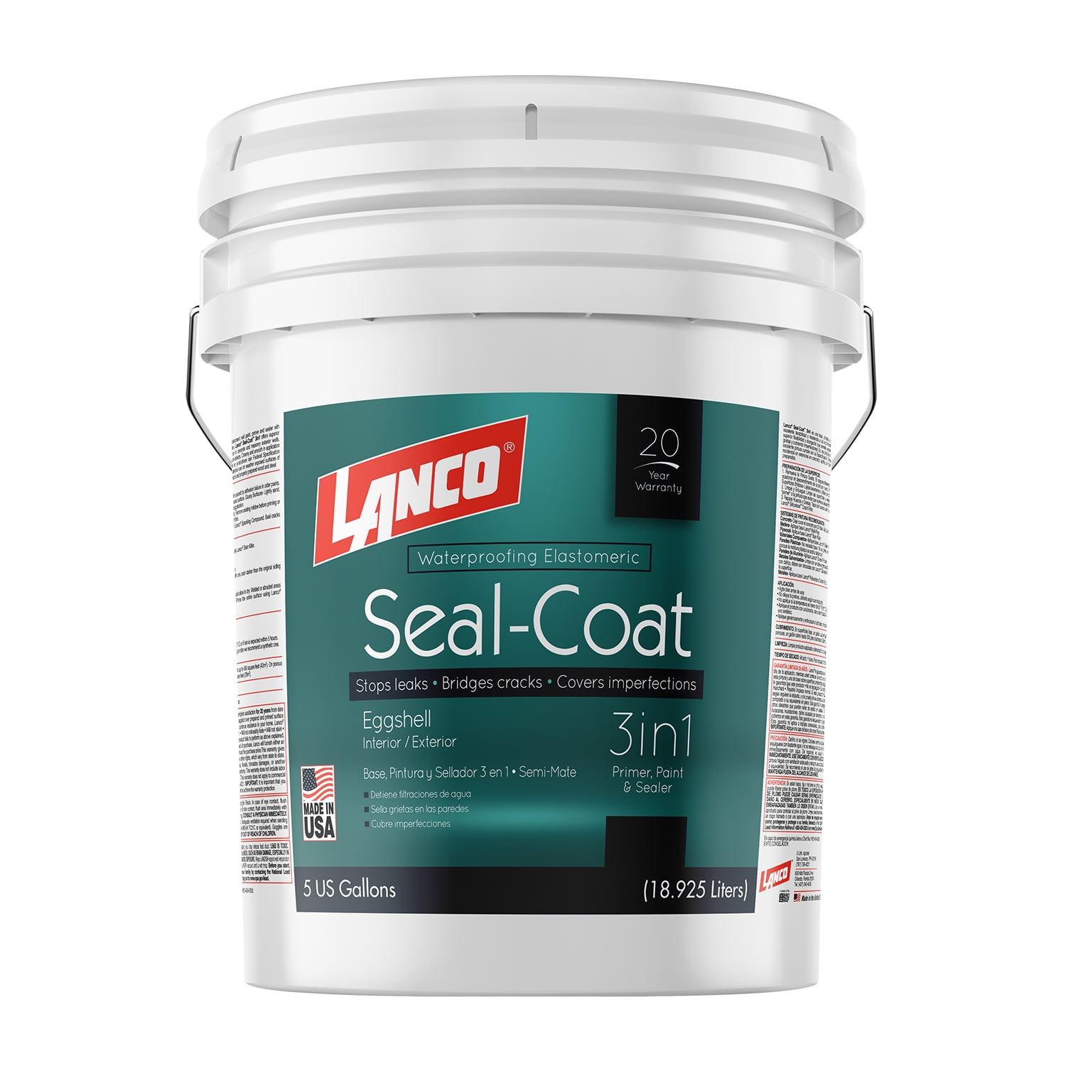 Lanco Seal Coat Eggshell Pastel Base, 5 Gallon - Walmart.com