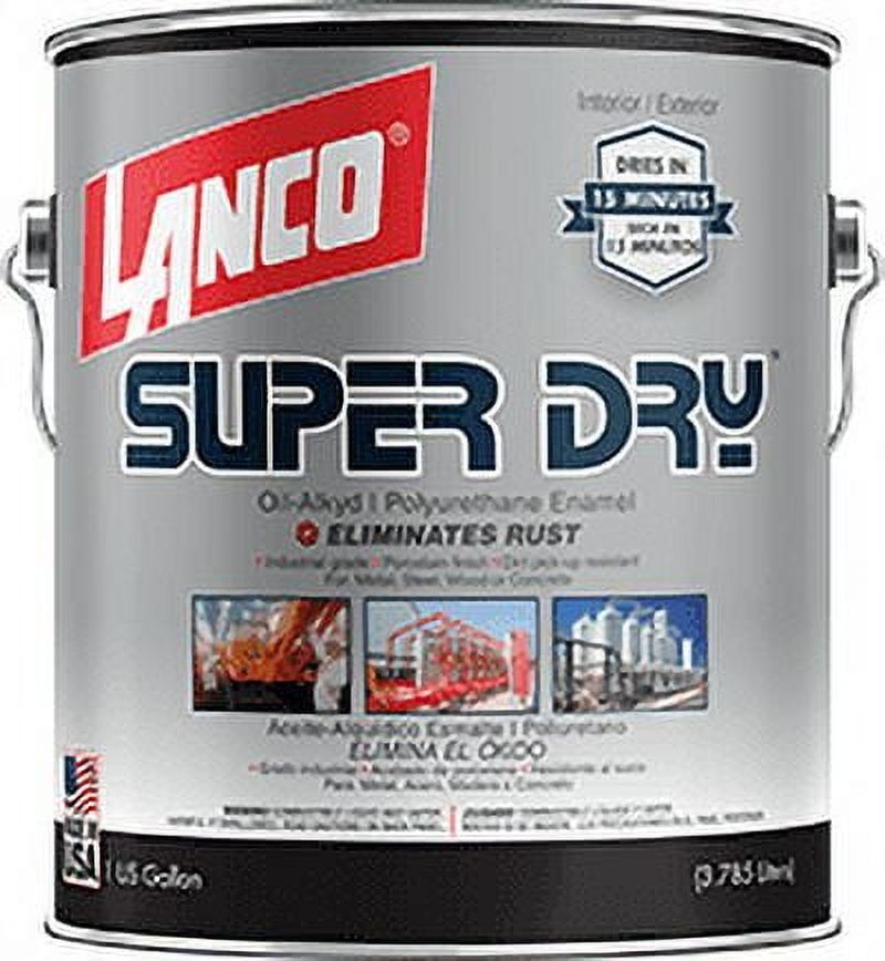 Lanco Super Dry White Finish Paint, 1-Gallon, Fast Drying, High Gloss ...
