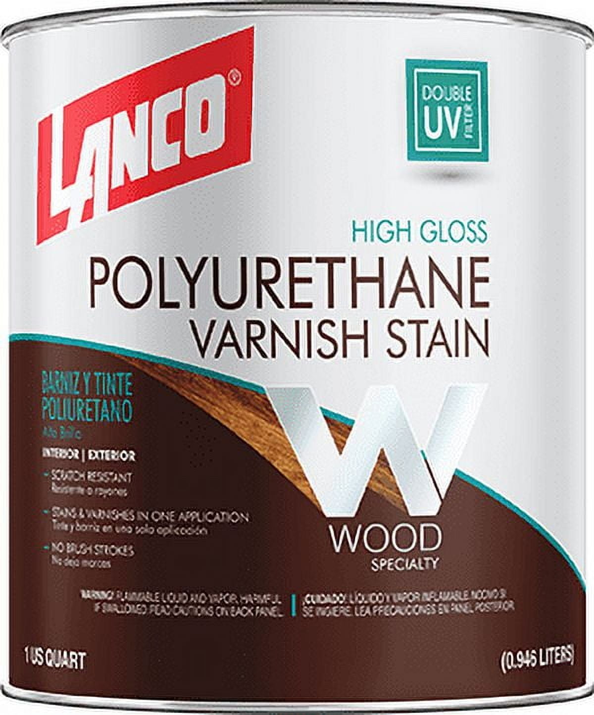 Lanco Varnish Stain Maple Finish, 1 Quart - Walmart Business Supplies