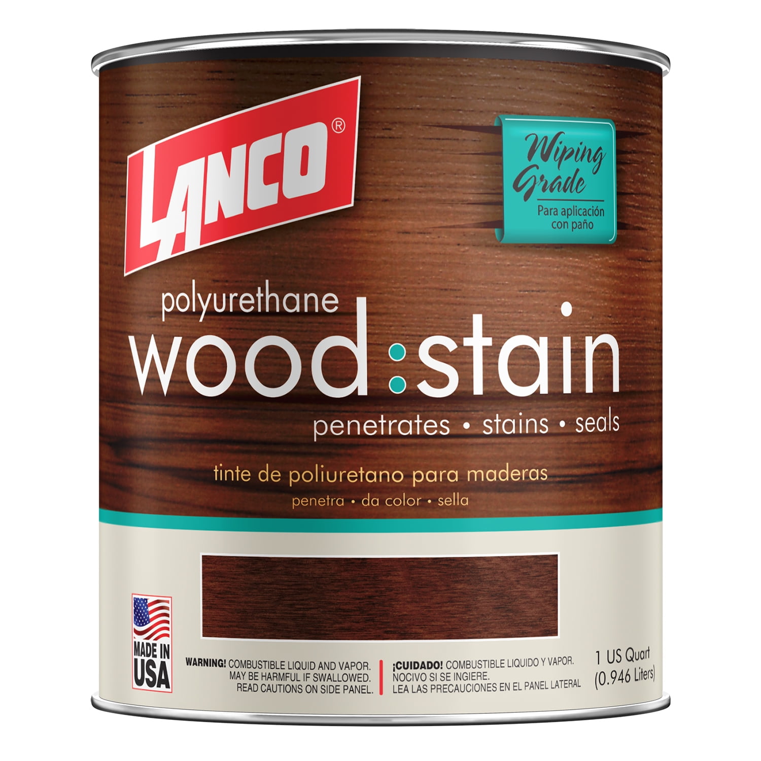 Lanco Wood Stain Buff Finish, 1 Quart - Walmart.com