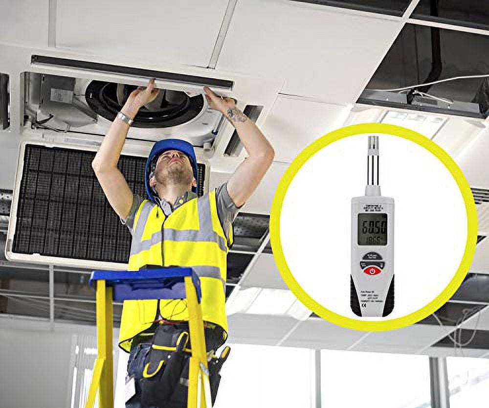 Lancoon Digital Psychrometer, Mini Portable Thermo-Hygrometer Temperature Humidity Meter with ...