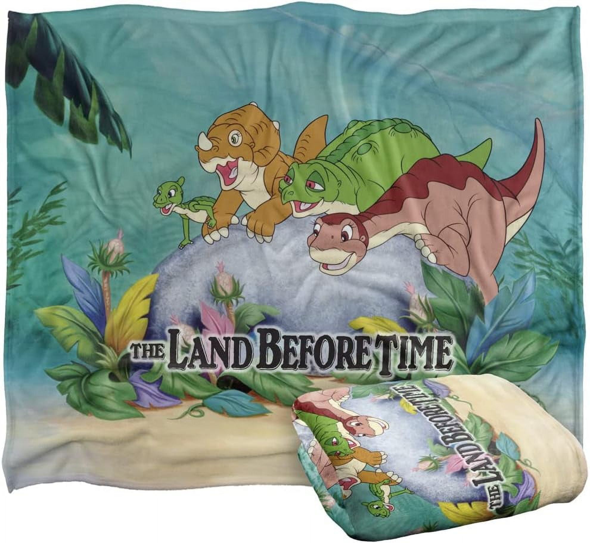 Land Before Time Littlefoot and Friends Silky Touch Super Soft Throw ...