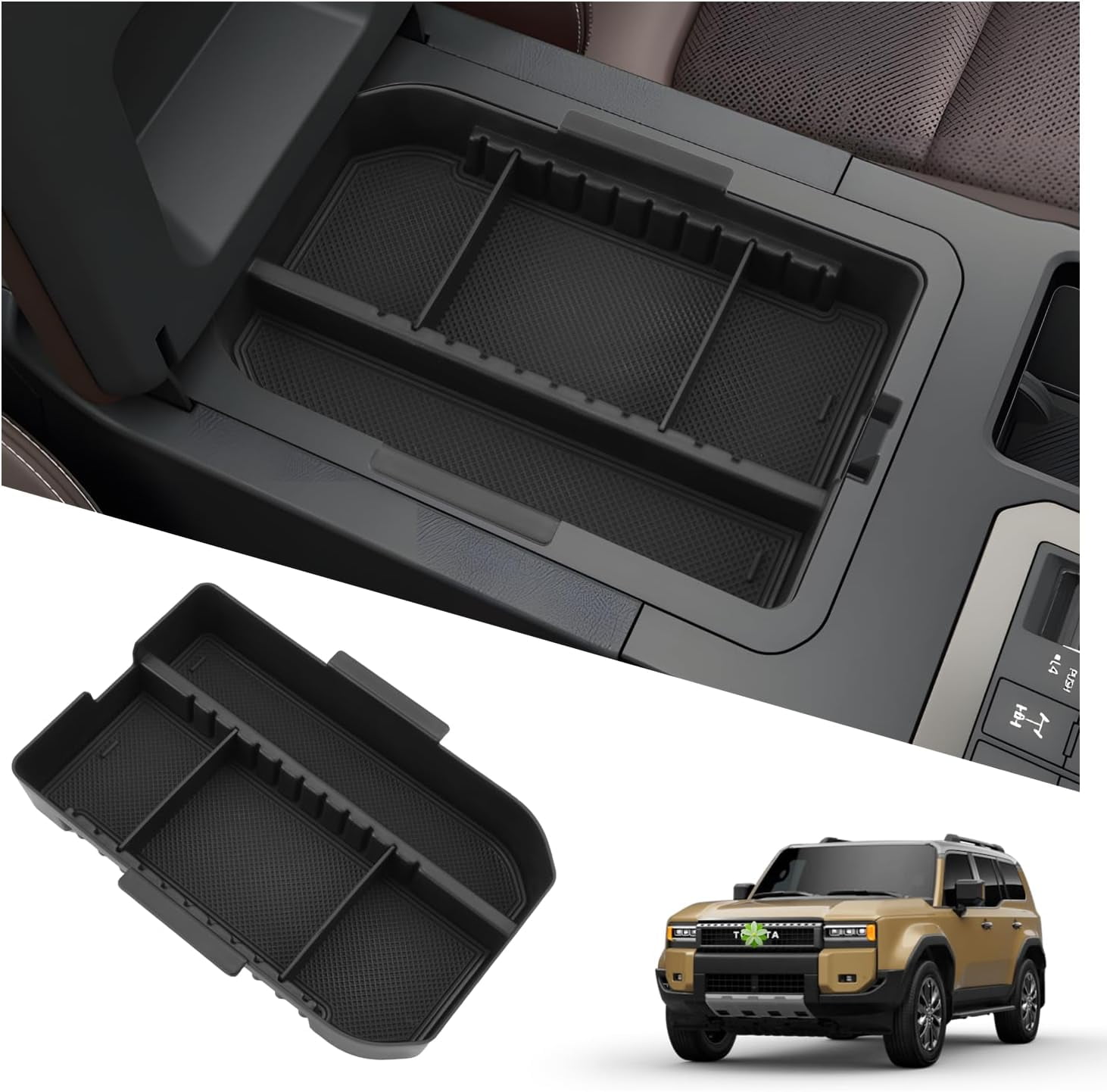 Land Cruiser 250 Center Console Organizer,for 2024 Land Cruiser Prado ...