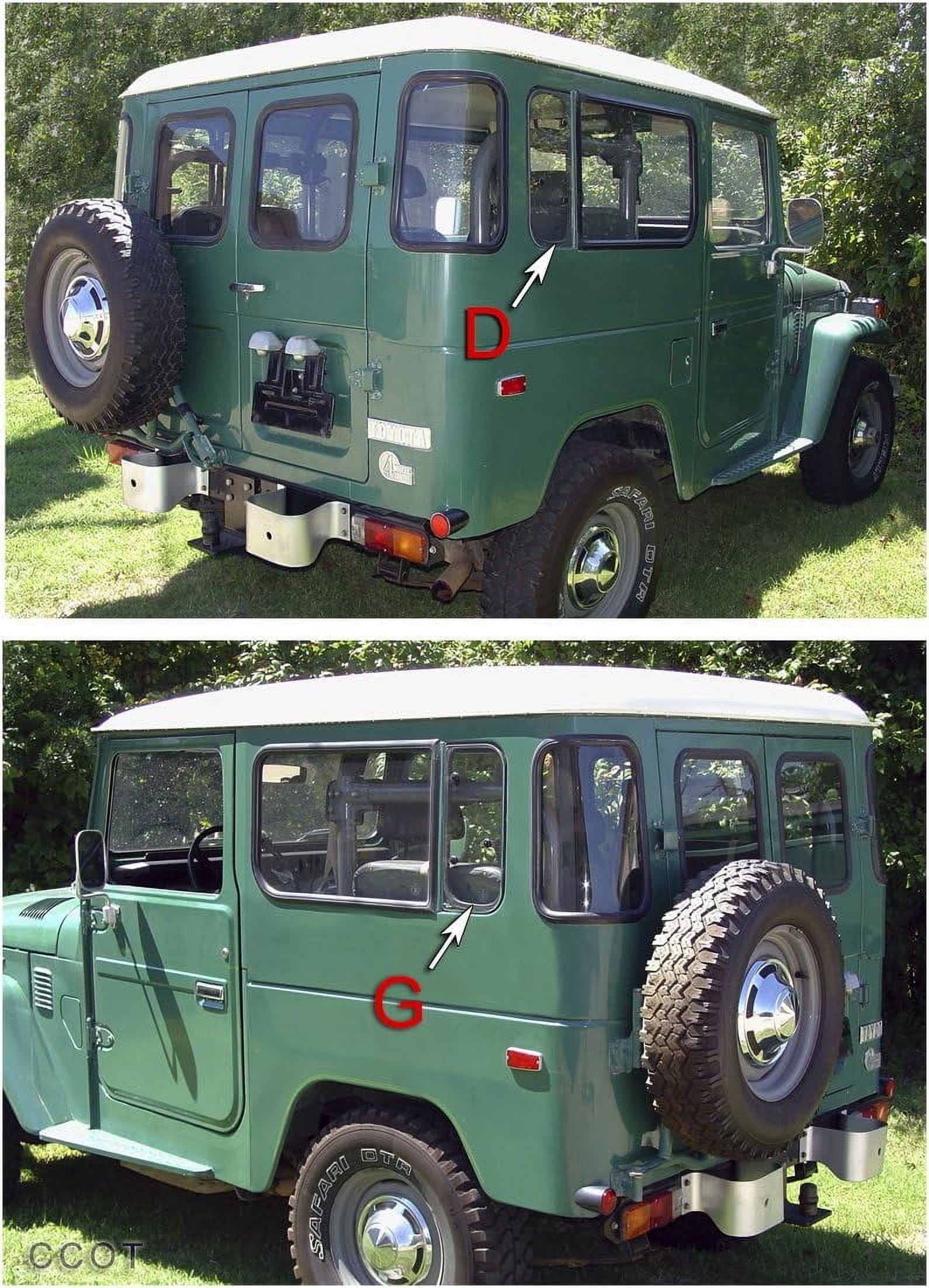 Land Cruiser FJ40 Hardtop Side Vent Glass Window Rubber Seal 8/76-84 ...
