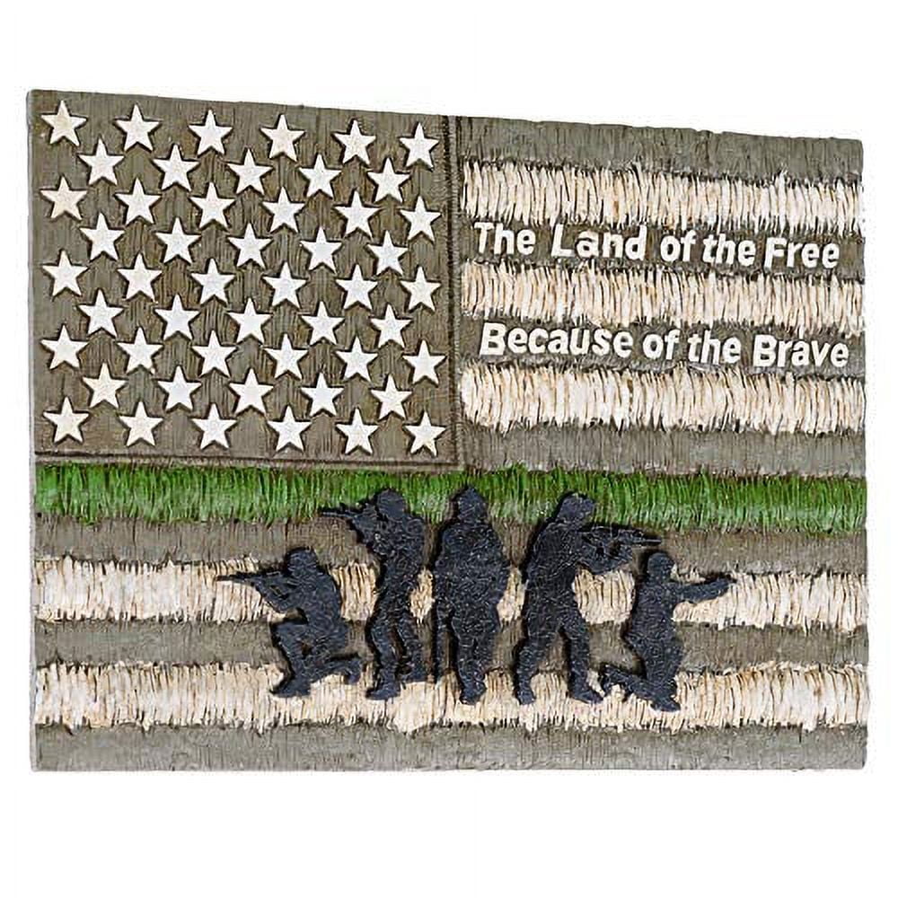 The Land of the Free Because of the Brave America Wall Decor - American ...