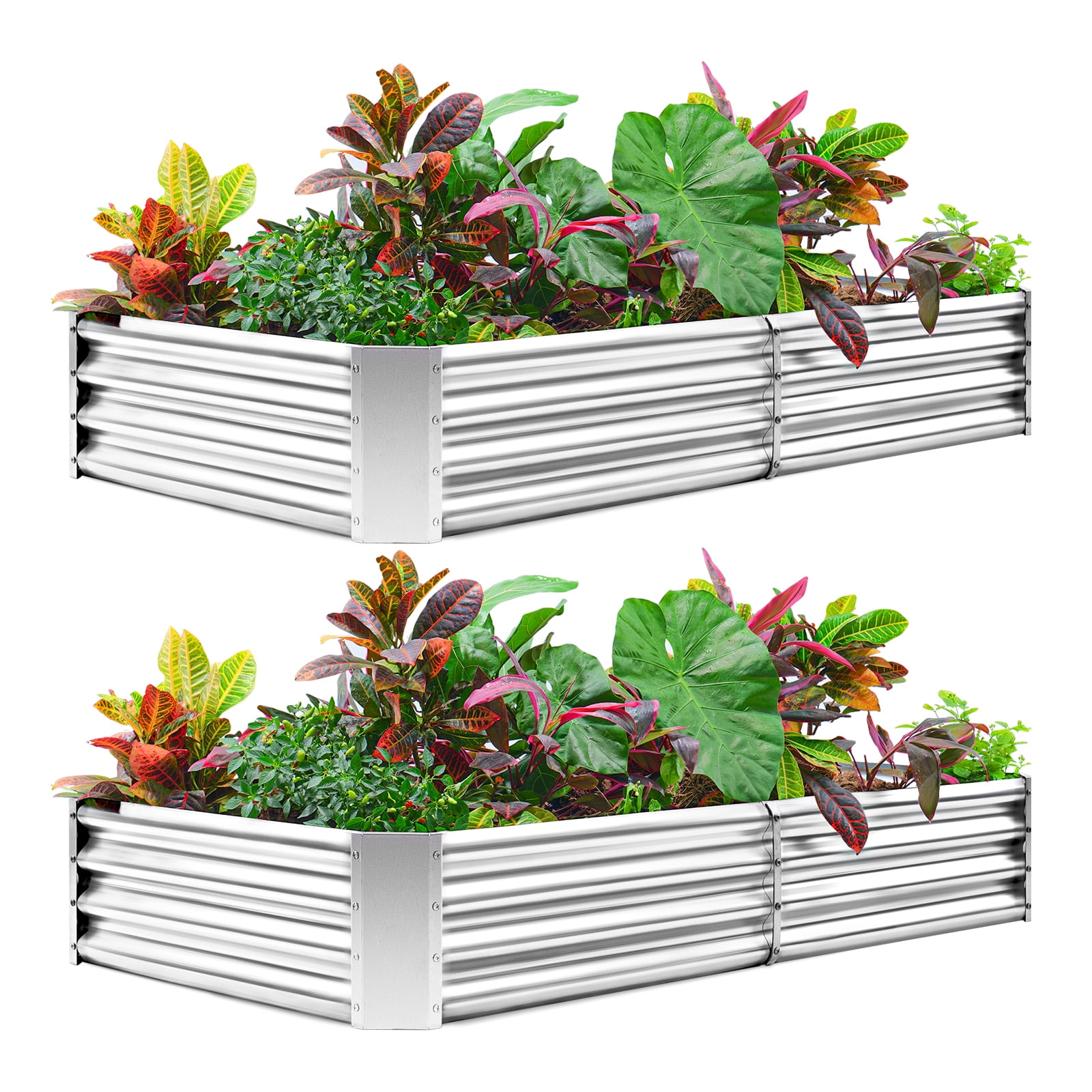 Land Guard 6x3x1ft Raised Garden Bed Outdoor Planter Box Kit for ...