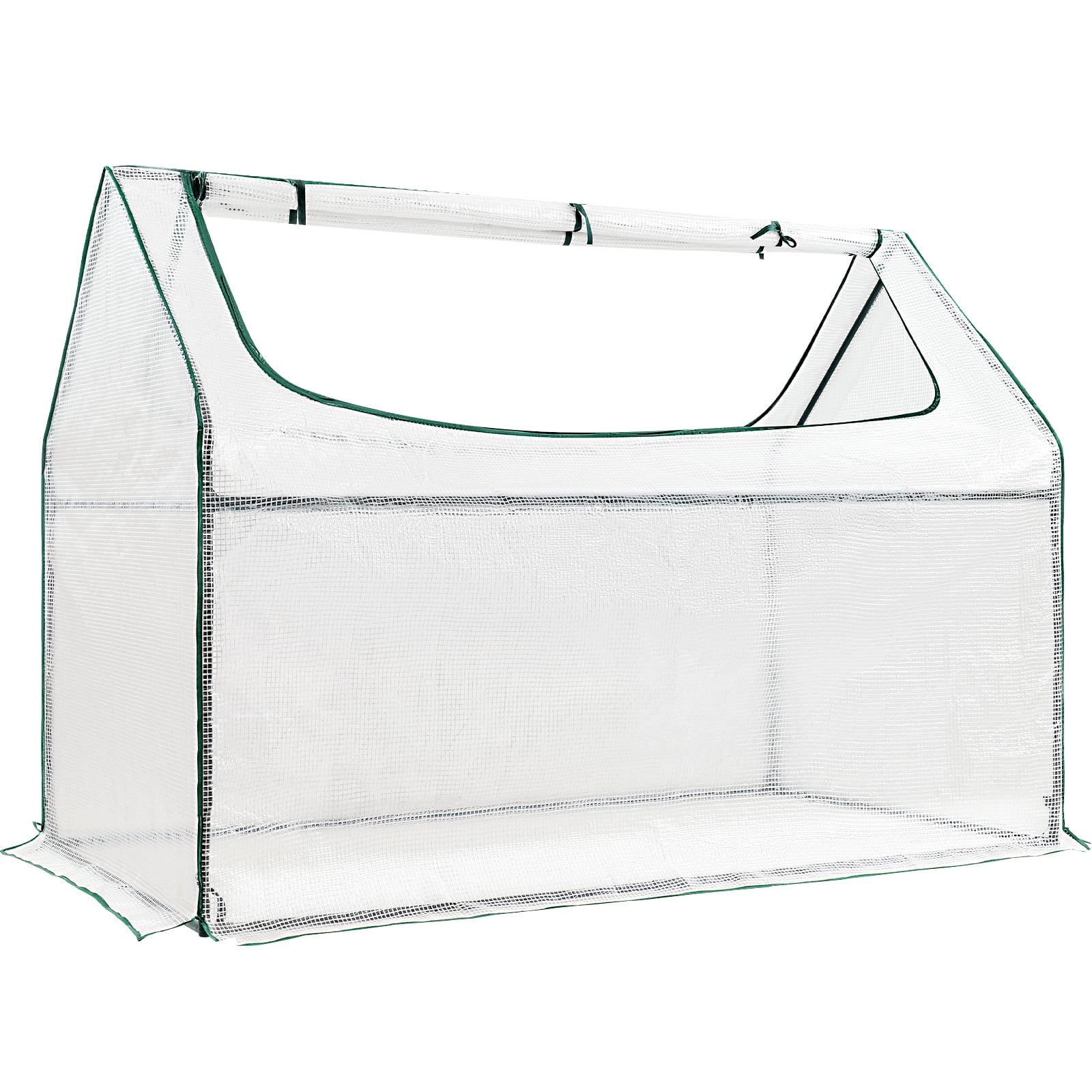 Land Guard 8x4x2ft Greenhouse for Rectangle，Elevated Bottom, Roll-up ...