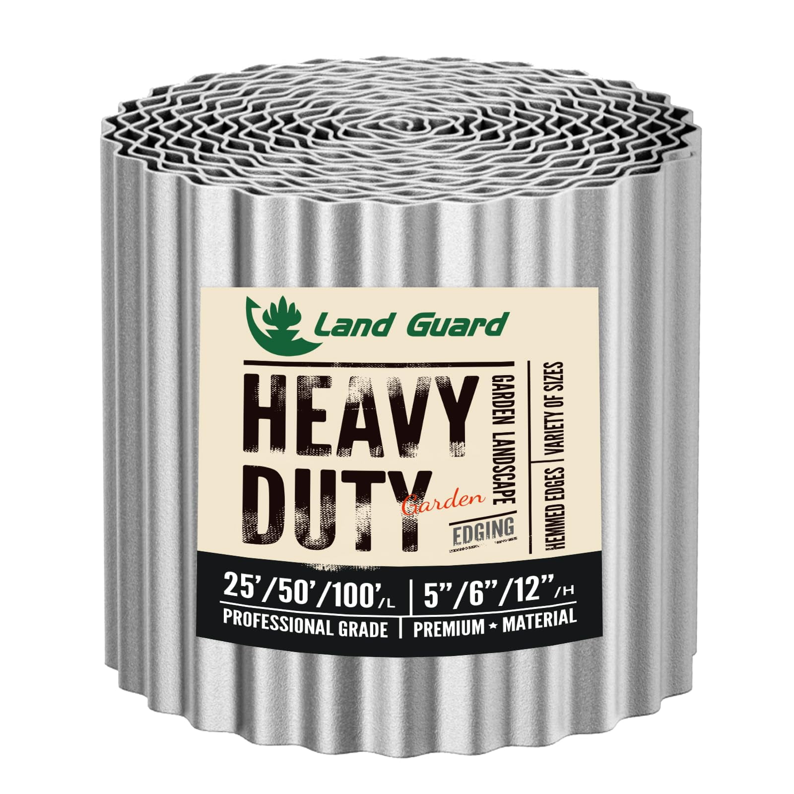 Land Guard Corrugated Garden MMF7 Edging Border,6" x 50' Landscape ...