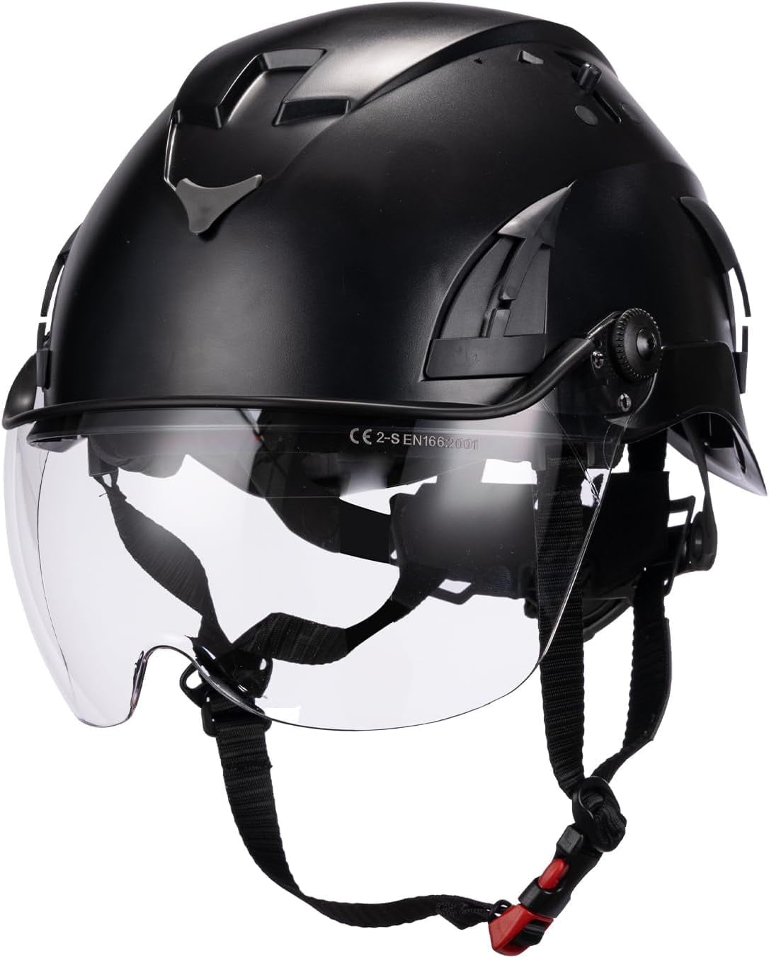 Land Helmets AeroPro Arborist Safety Helmet with Visor – ANSI Z89.1 ...